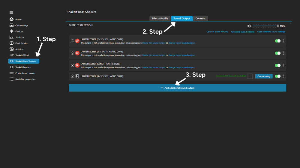 SimHub Setup – SensitHaptics